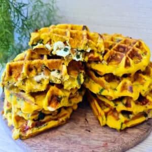 Vafeles ar siera un zaļumu pildījumu | dietsabc.com