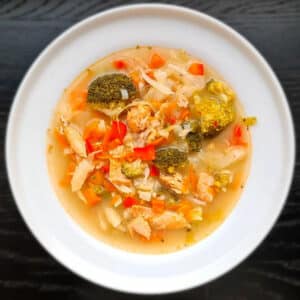 Laša zupa ar dārzeņiem un jauno kāpostu | dietsabc.com